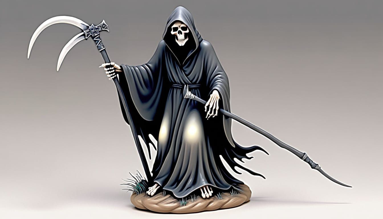 The Grim Reaper Collects a Soul in a Realistic 3D ... - AI Art