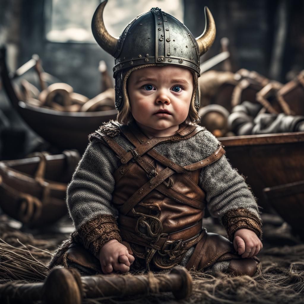 baby Vikings - AI Generated Artwork - NightCafe Creator