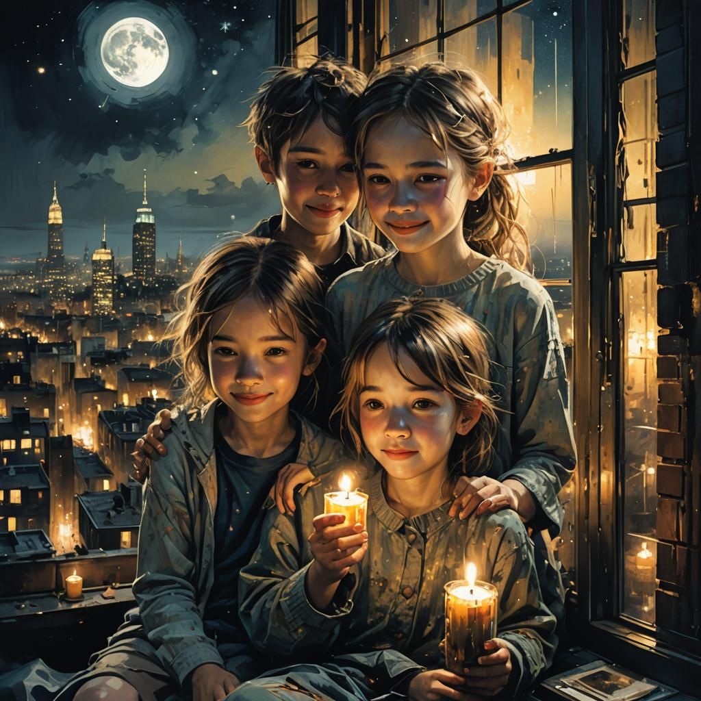 Children portrait - AI Generated Artwork - NightCafe Creator