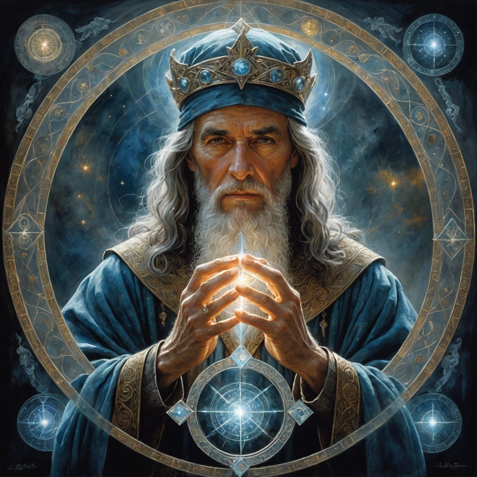 Merlin the wizard and the zodiac #2 - AI Generated Artwork - NightCafe ...