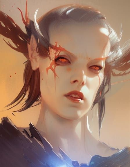 Create evil girl sinister by Greg Rutkowski - AI Generated Artwork ...
