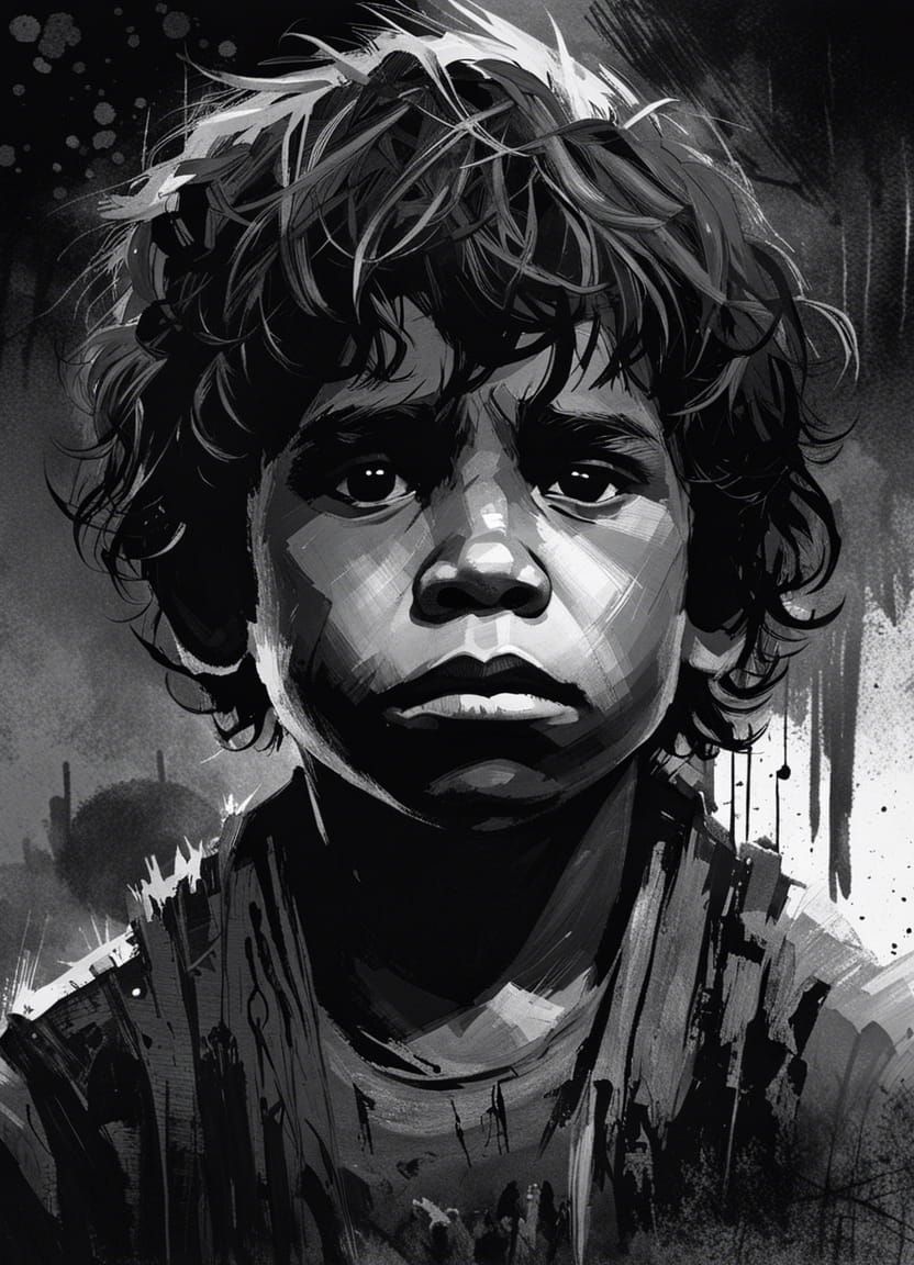Portrait of an Australian boy. - AI Generated Artwork - NightCafe Creator