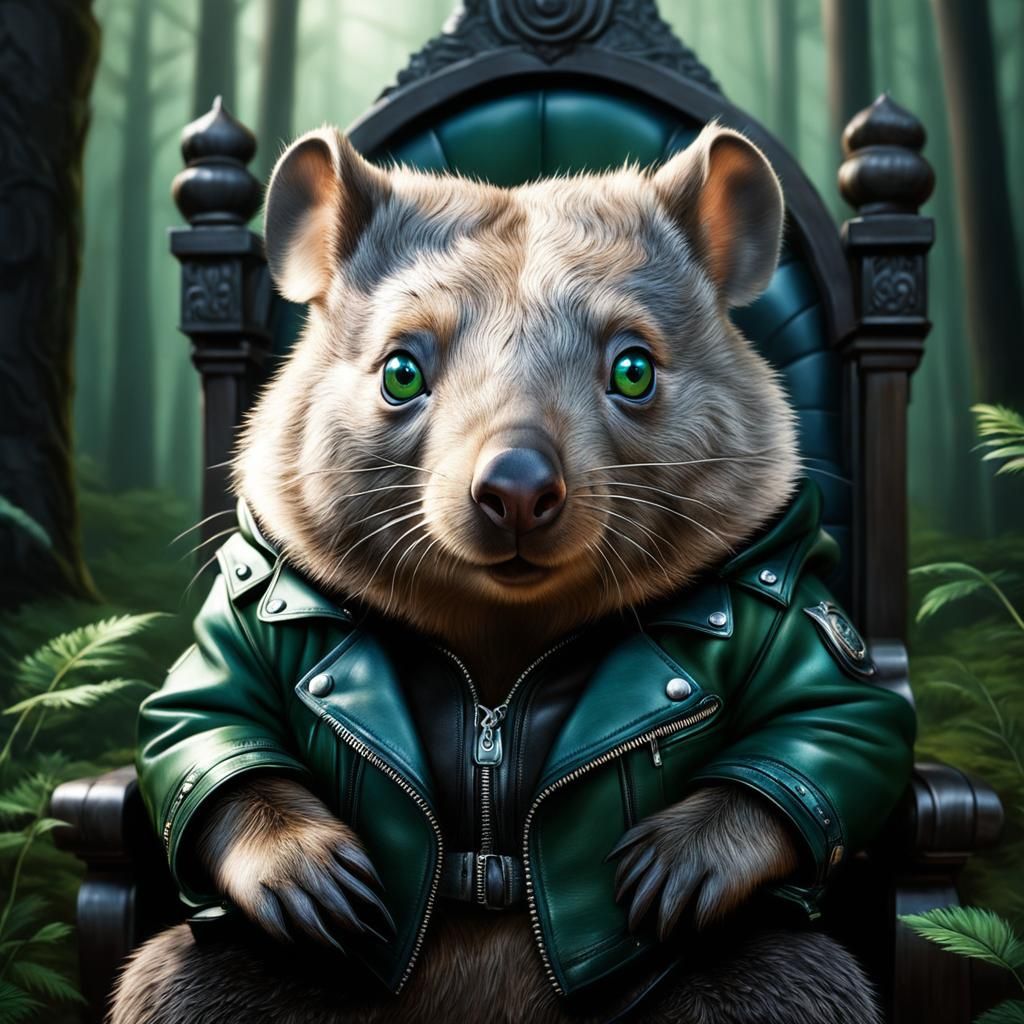 Chilling Wombat - AI Generated Artwork - NightCafe Creator