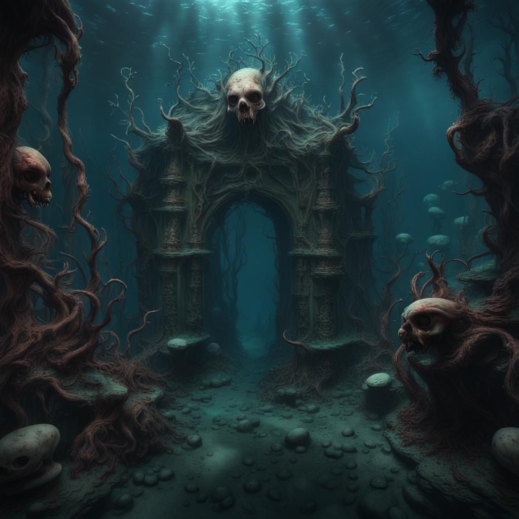 Underwater Terror Two - AI Generated Artwork - NightCafe Creator