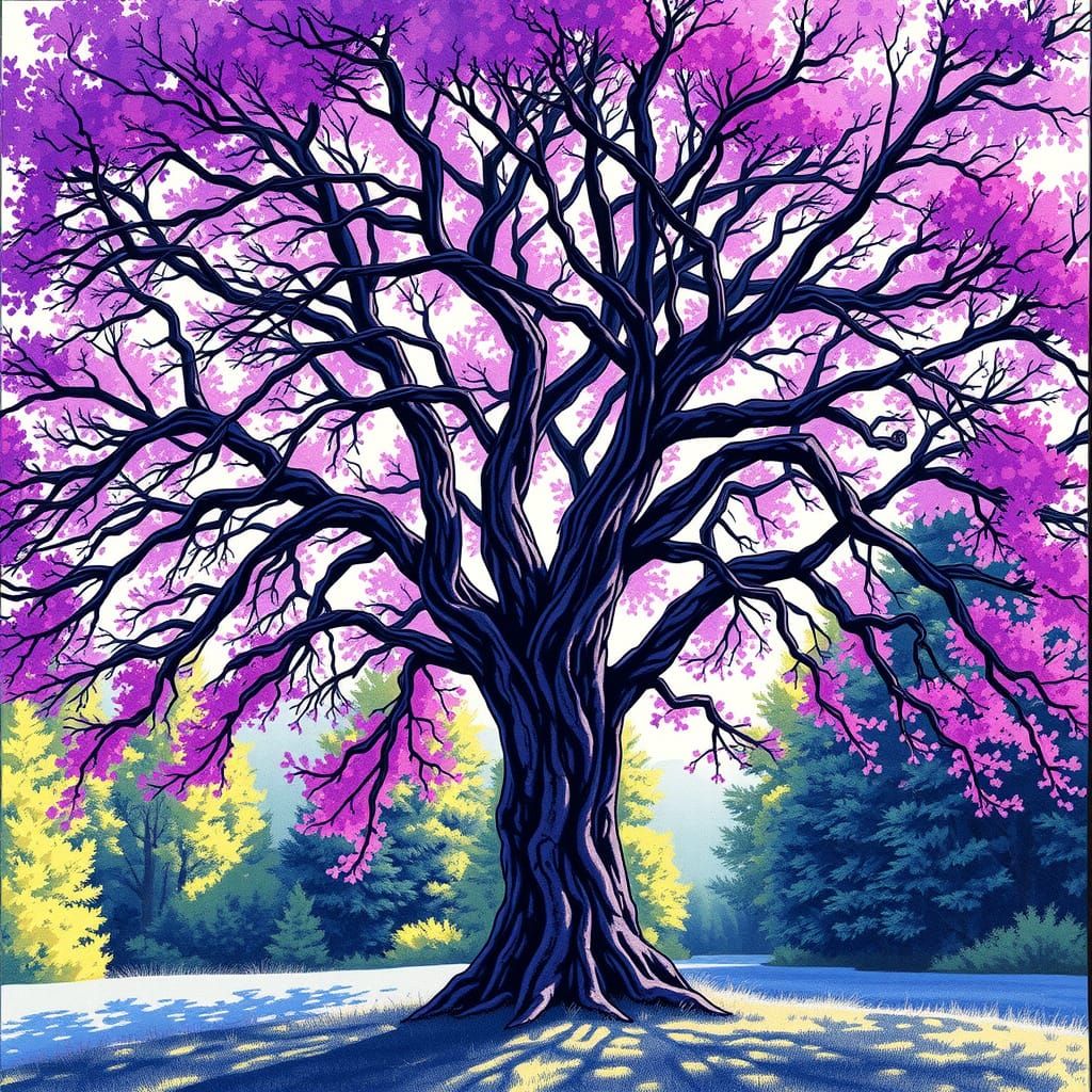 Purple tree of life.. - Purple tree of life..