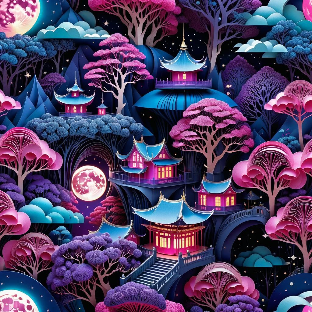 Dreamweaver's Retreat - AI Generated Artwork - NightCafe Creator