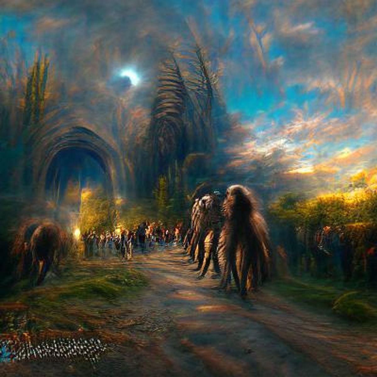 Skinwalkers Leaving a Time Portal - AI Generated Artwork - NightCafe ...