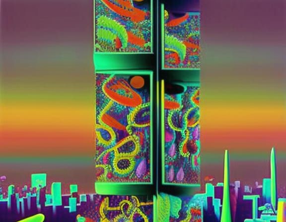 DETAILED REALISTIC PHOTOGRAPH CMYK RGD TRIADIC 3D 4K: A group of ...