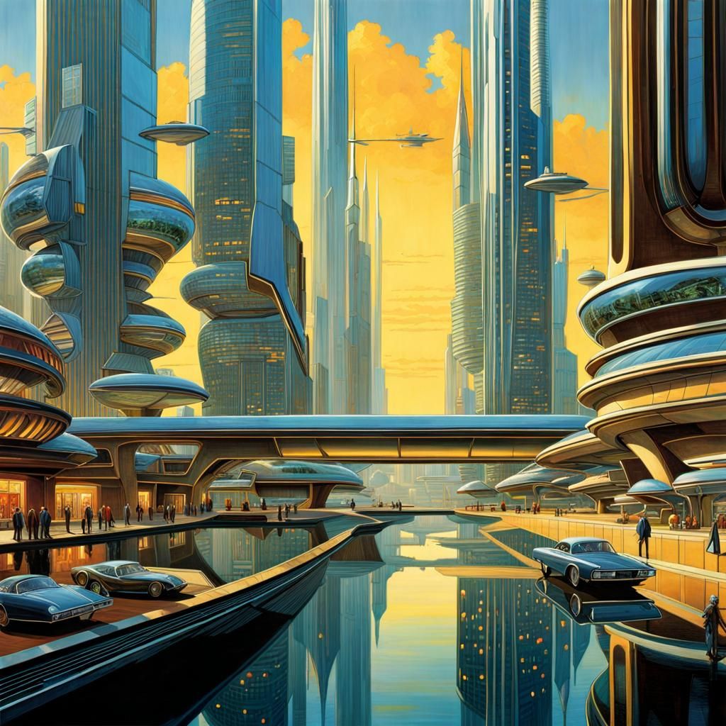 Futuristic Utopian World City: Where Biology and Technology Are ...