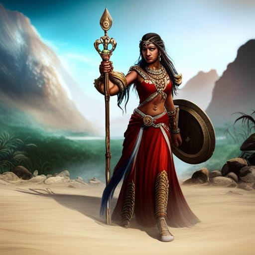 beautiful Indian warrior princess - AI Generated Artwork - NightCafe ...