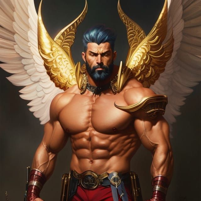Ripped Angel - AI Generated Artwork - NightCafe Creator