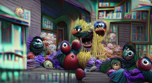 Nightmare on Sesame Street. 8K Resolution. 8K 3D. VRay. DeviantArt ...