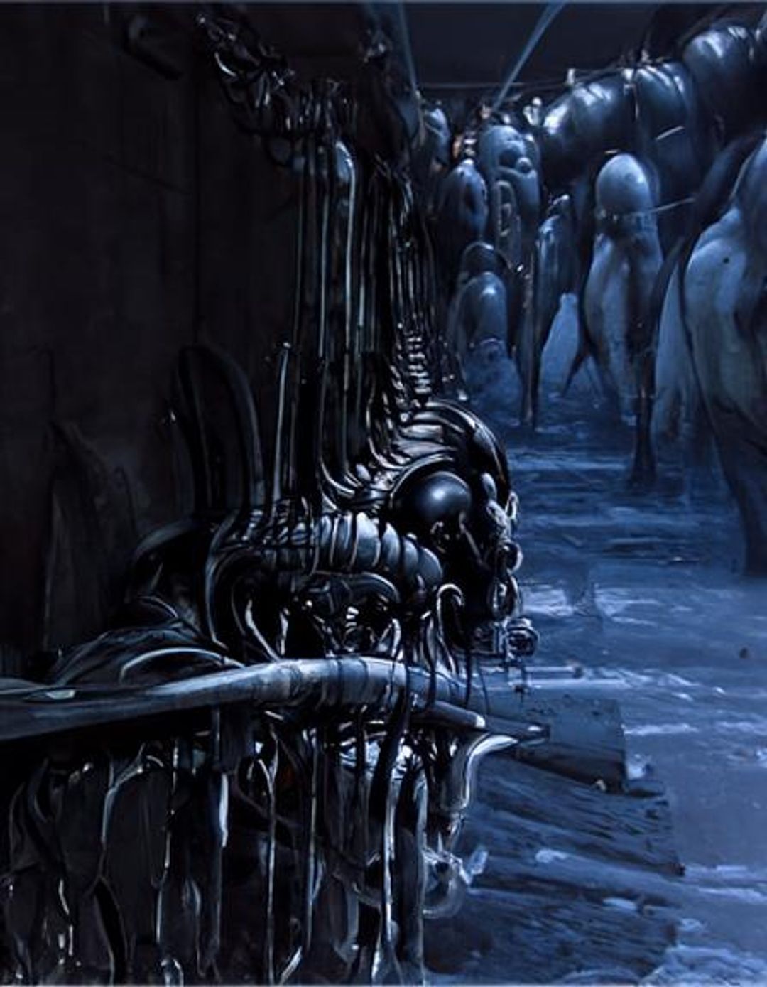 Xenomorph Nest I - AI Generated Artwork - NightCafe Creator