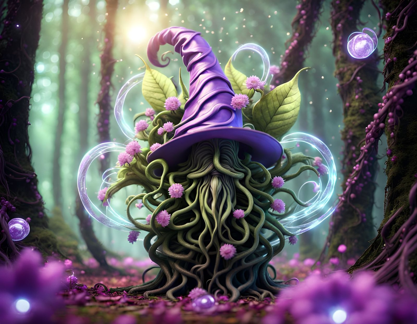 Wizard Flower - AI Generated Artwork - NightCafe Creator
