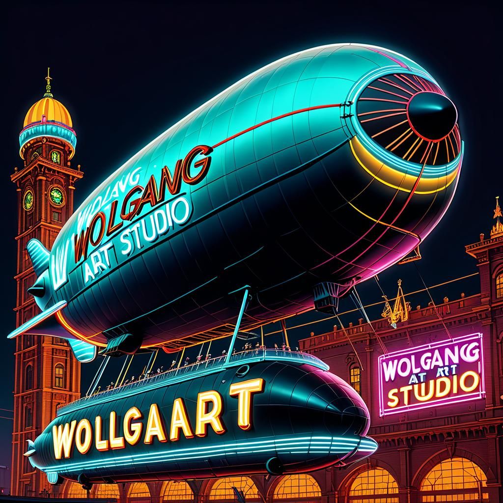 Blimp sign - AI Generated Artwork - NightCafe Creator