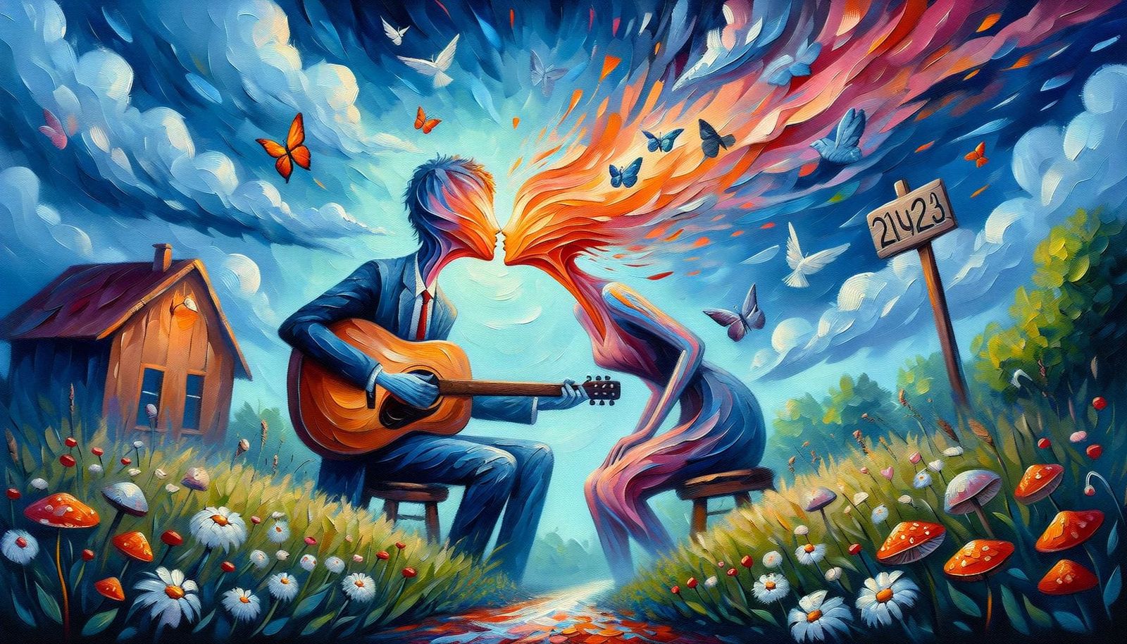 Fiery kiss - AI Generated Artwork - NightCafe Creator