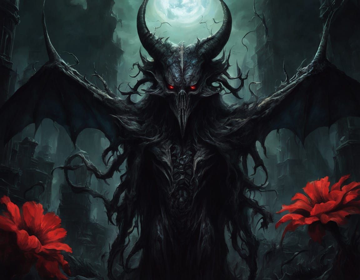 Eldritch Nightmare in a Ruined Victorian Metropoli... - AI Art