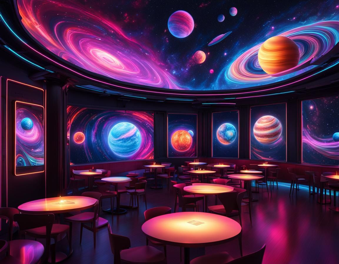 Cosmic Bar - AI Generated Artwork - NightCafe Creator