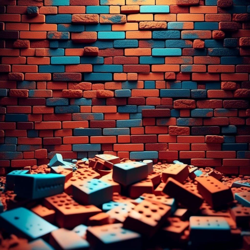 Brick Wall - AI Generated Artwork - NightCafe Creator