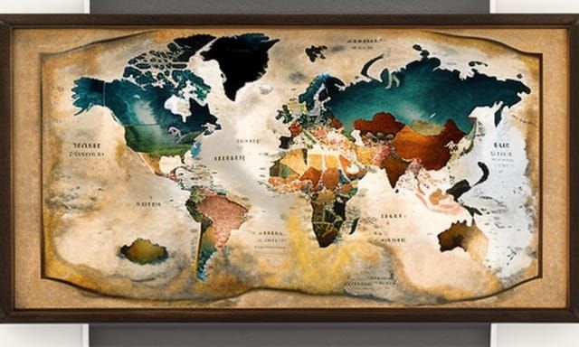 ink and watercolor; dark fantasy; antique map, Twix; 32k; by "Mercator ...