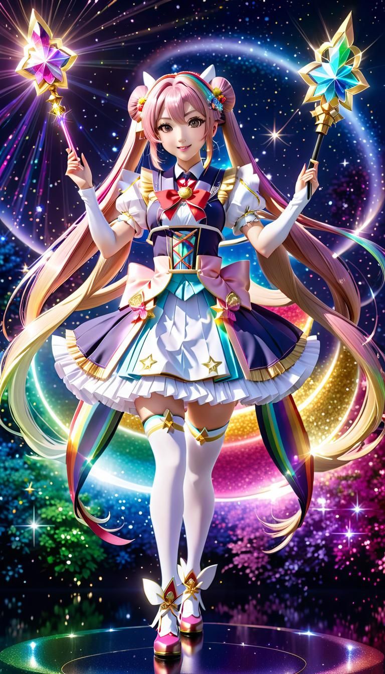 Magical Girl J-Pop Idol - AI Generated Artwork - NightCafe Creator