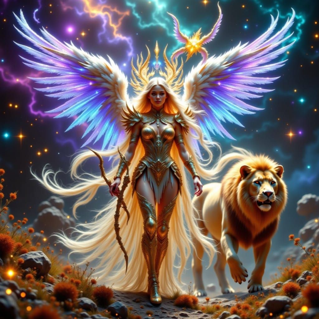 Inanna and the Hunting Lion @Inanna_Ishtar