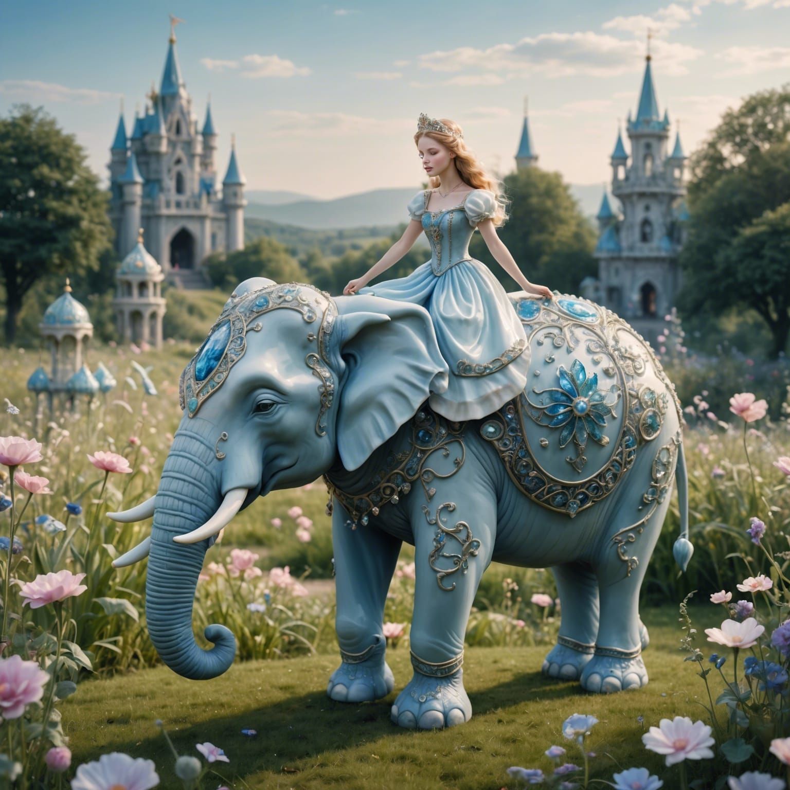 Porcelain princess - AI Generated Artwork - NightCafe Creator