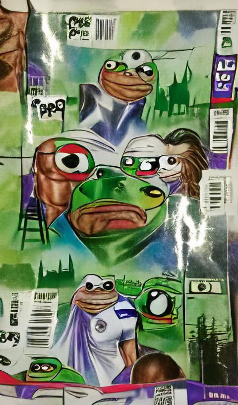 Pepe the meme frog comic book cover art - AI Generated Artwork ...