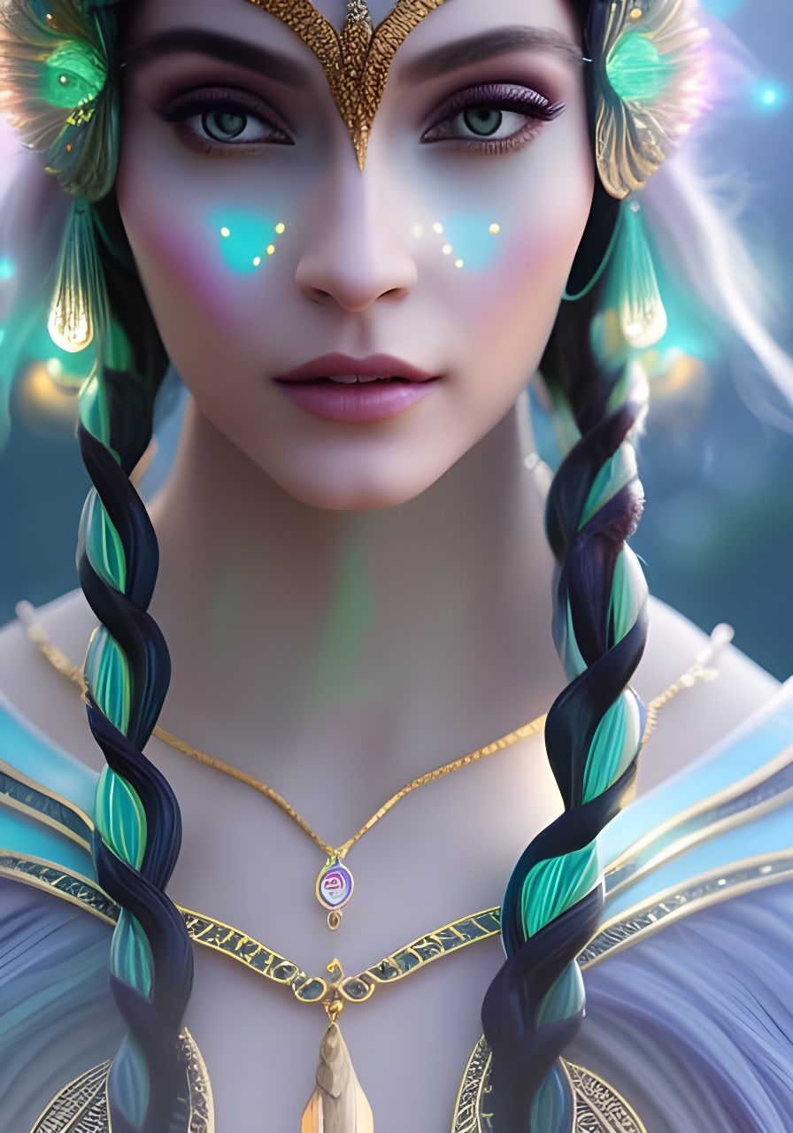 Portrait of a Fey Princess - AI Generated Artwork - NightCafe Creator