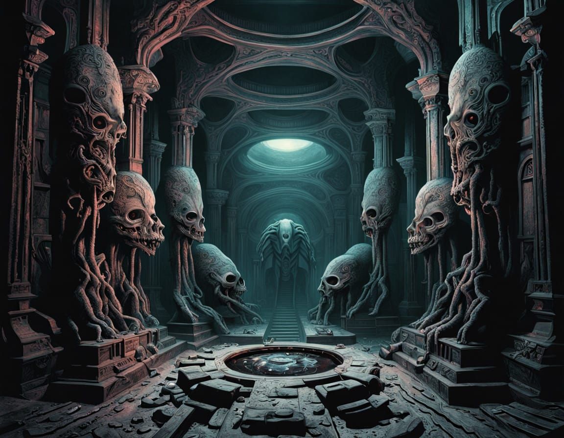 "Unsettling Monument" - hyperdetailed realistic grotesquecore 3D ...