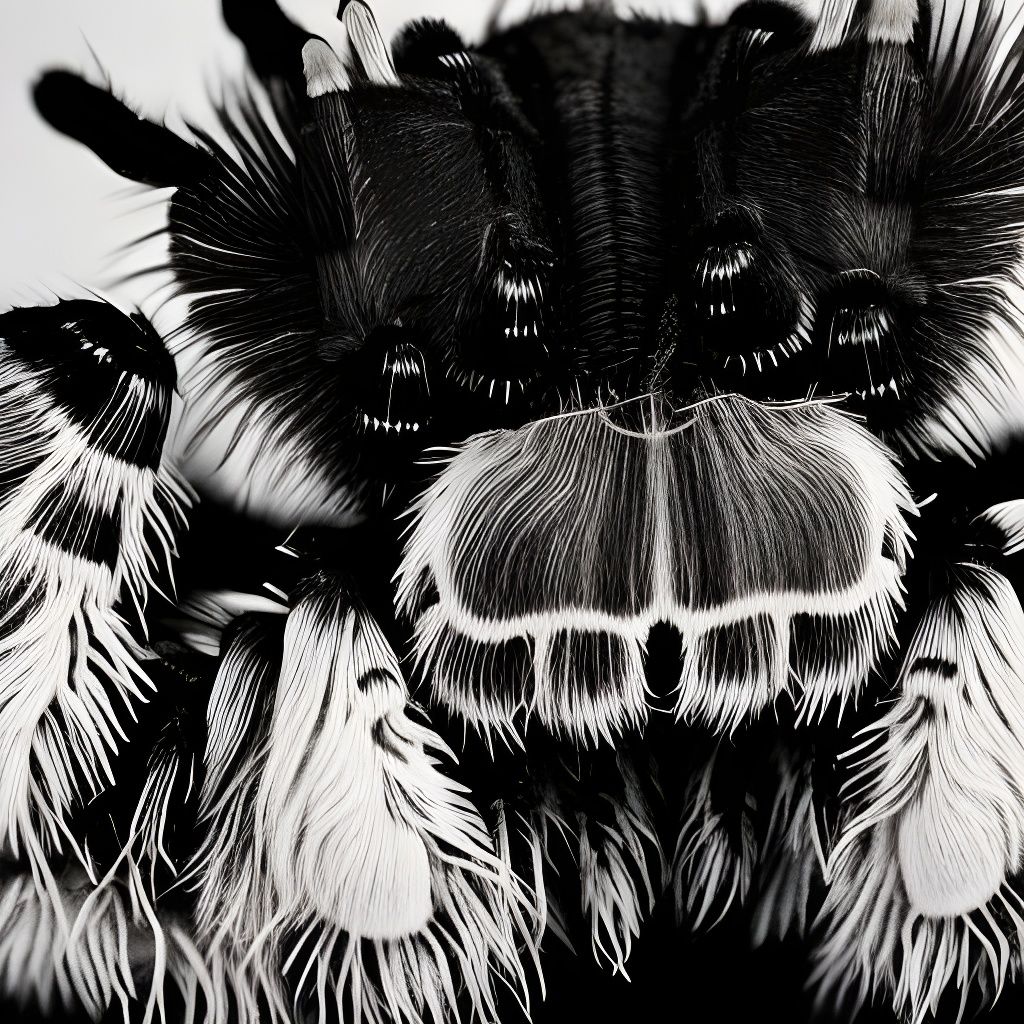 macro shot of tarantula - AI Generated Artwork - NightCafe Creator