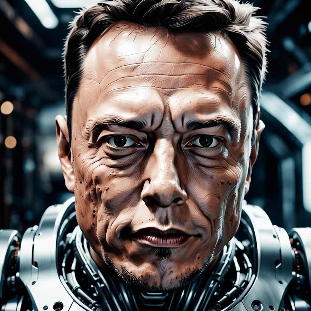 Elon Android Mask - AI Generated Artwork - NightCafe Creator