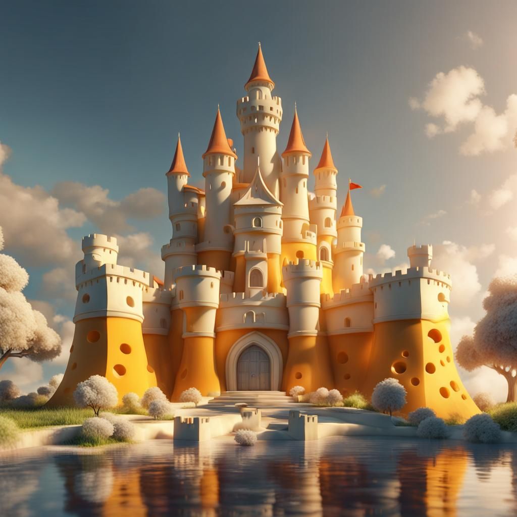 Cheese castle - AI Generated Artwork - NightCafe Creator