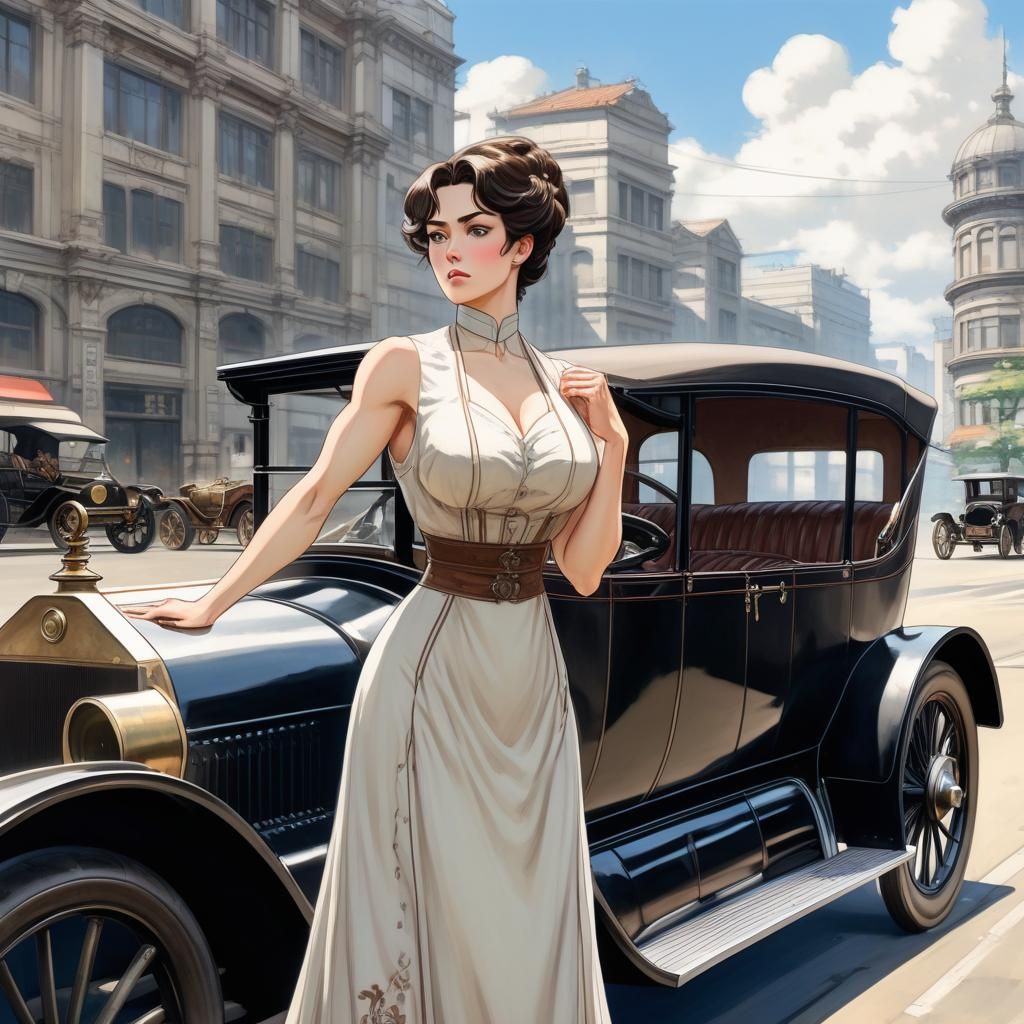 Admiring a Modern Marvel - AI Generated Artwork - NightCafe Creator