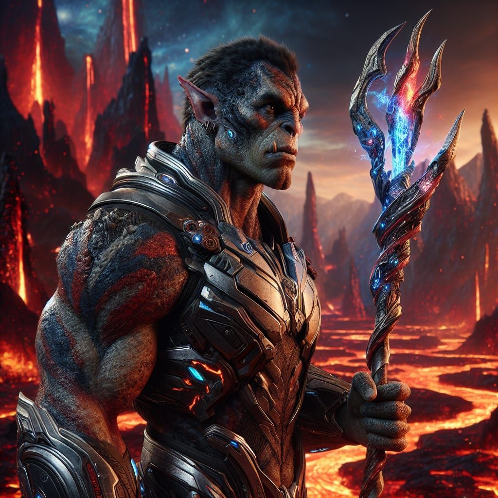 The Protective Orc - Proorcous - Majestic Alien Warrior on F...