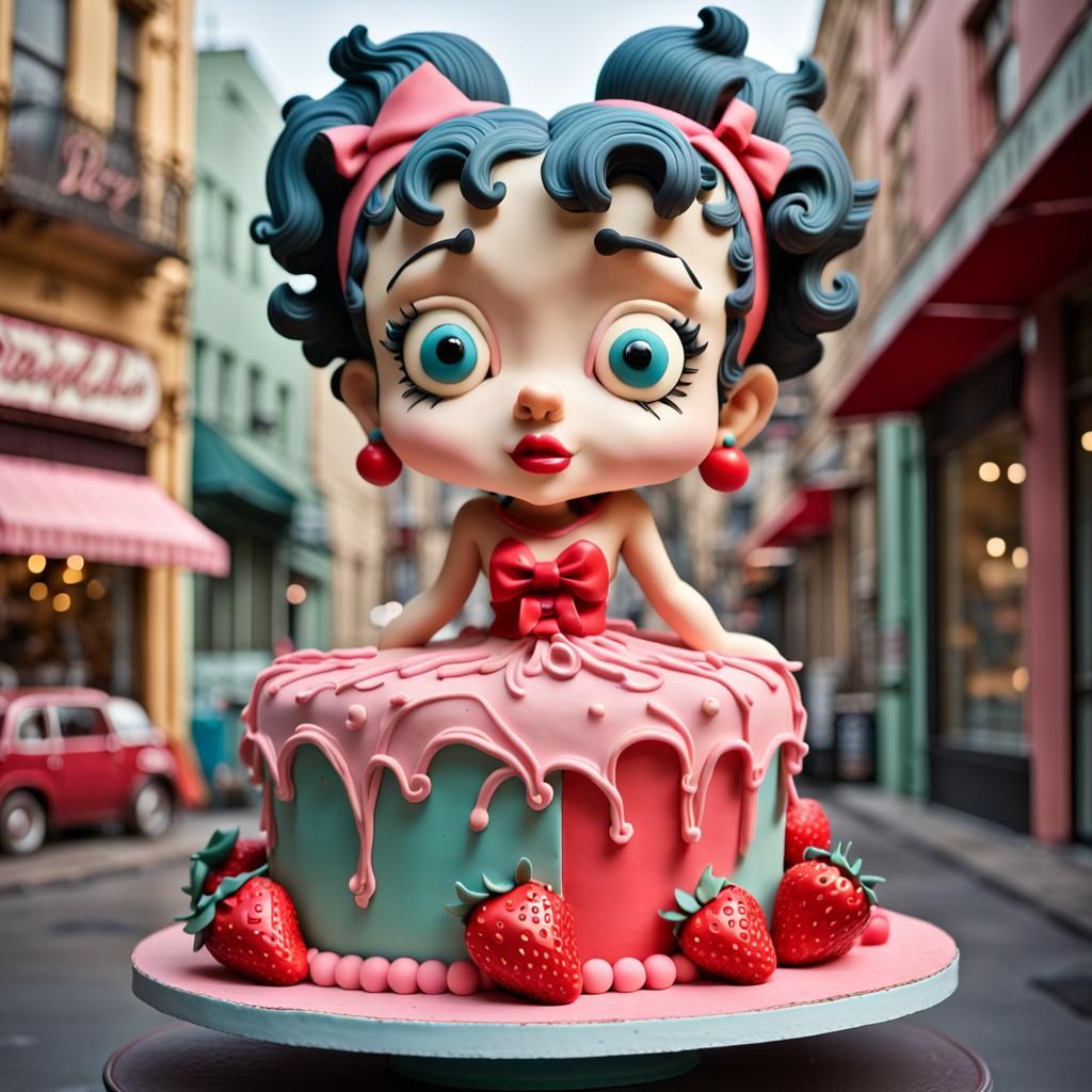 Betty Boop Cake Sculpture Ai Generated Artwork Nightcafe Creator