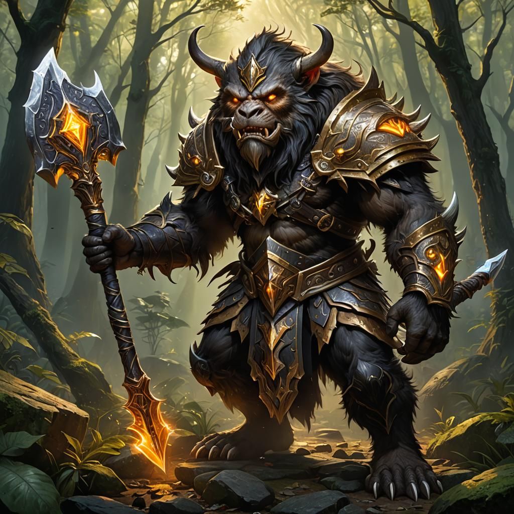 D&D - Bugbear Spellblade - AI Generated Artwork - NightCafe Creator