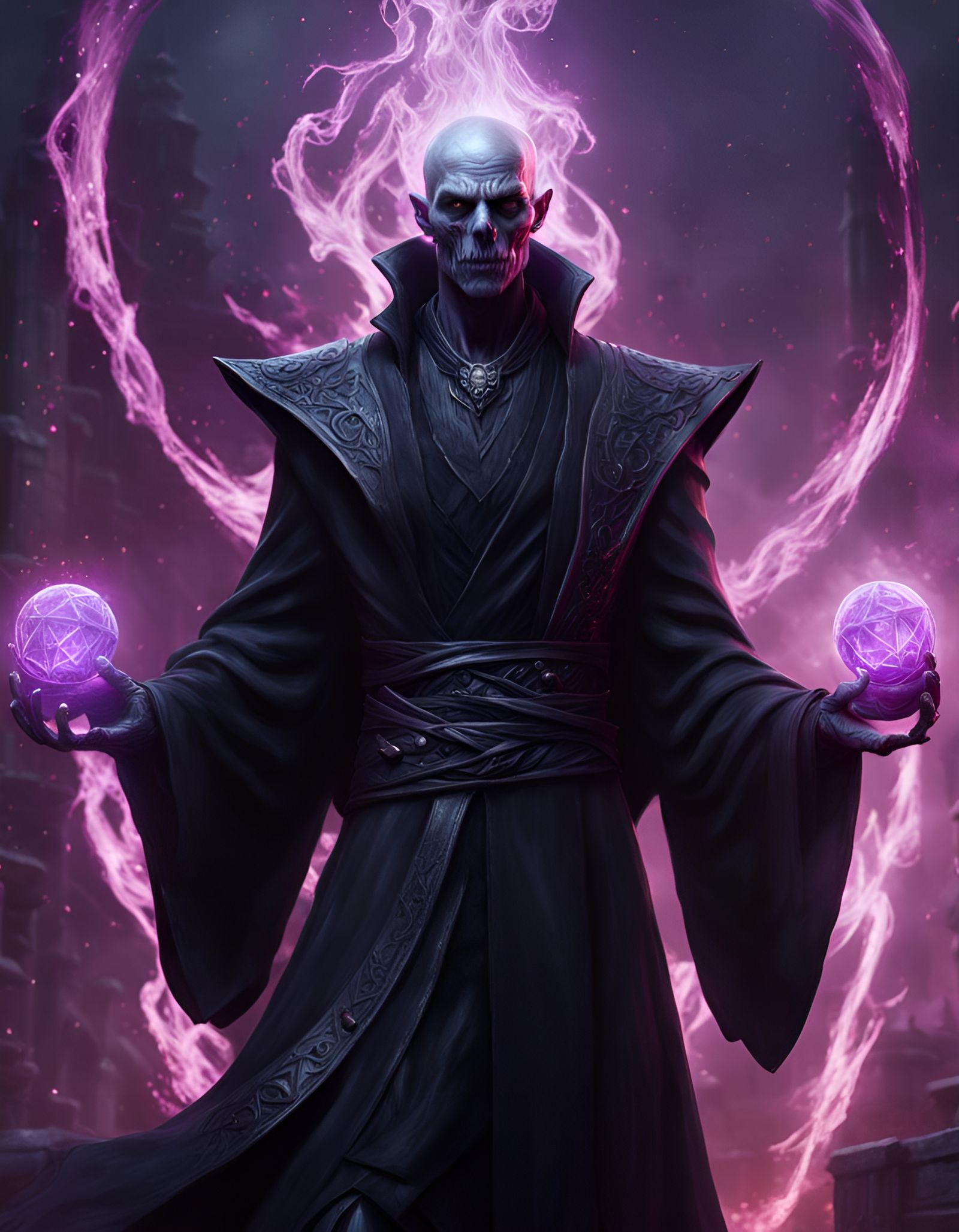 Male Necromancer - AI Generated Artwork - NightCafe Creator