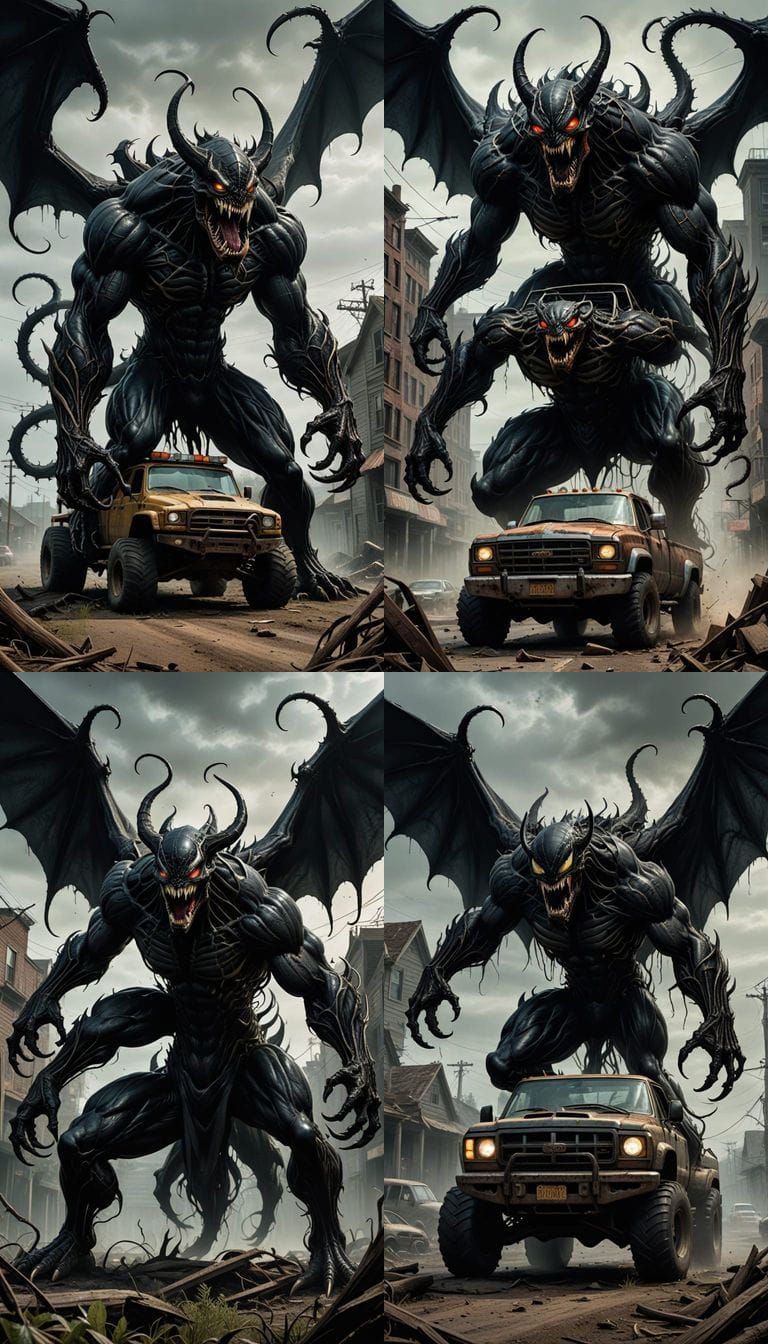 Monstrous Alien Hybrid: Terror of the Skies - AI Art