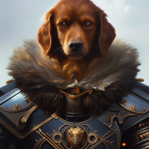 Dog knight - AI Generated Artwork - NightCafe Creator