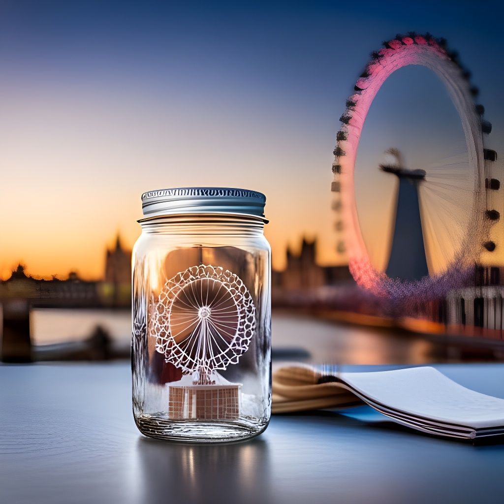 Jar with the London Eye inside... - AI Generated Artwork - NightCafe ...