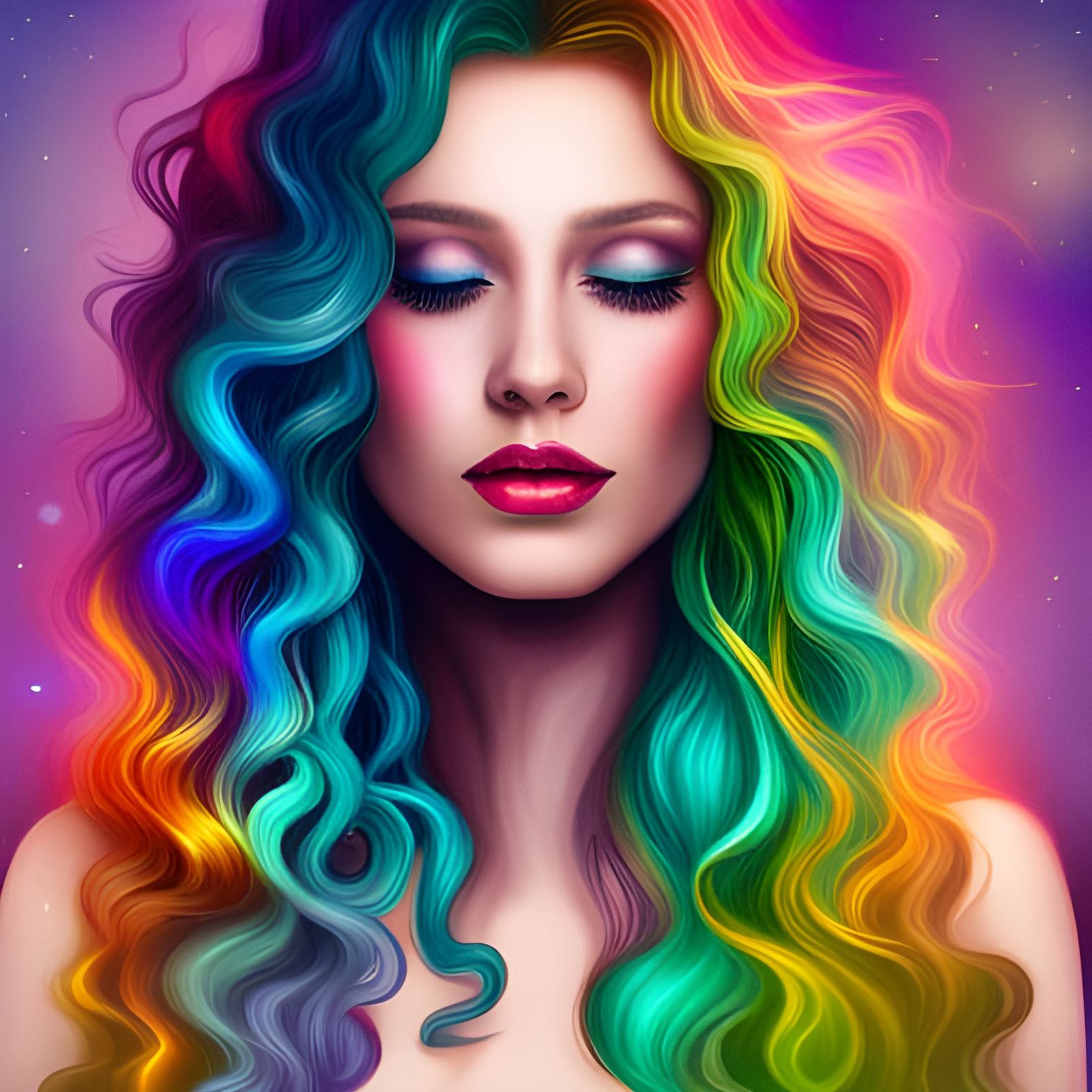 Dreaming of Rainbows - AI Generated Artwork - NightCafe Creator