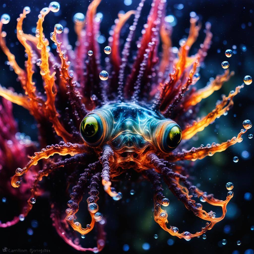 Macroshot of fish - AI Generated Artwork - NightCafe Creator