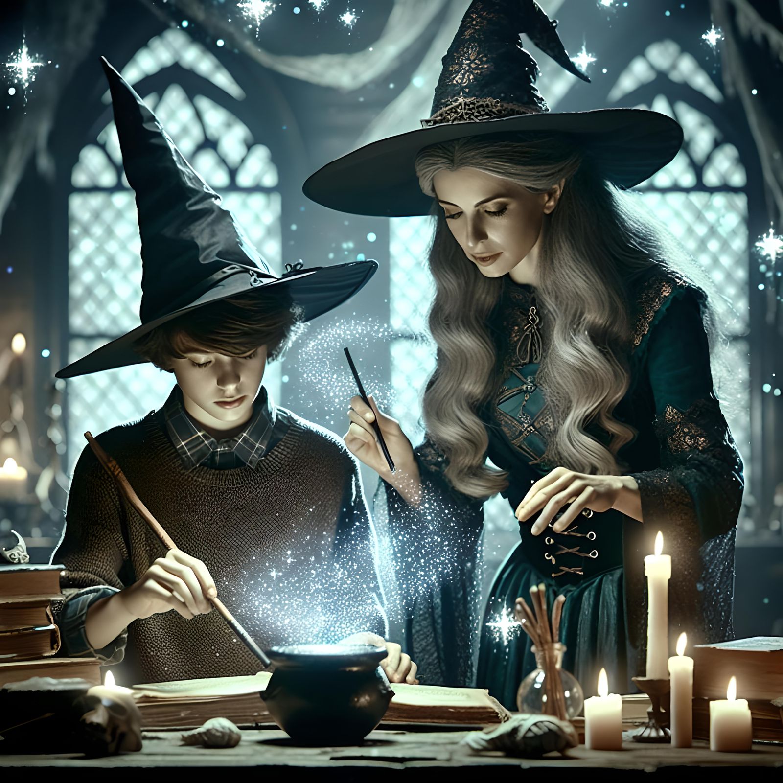 Master and apprentice - AI Generated Artwork - NightCafe Creator