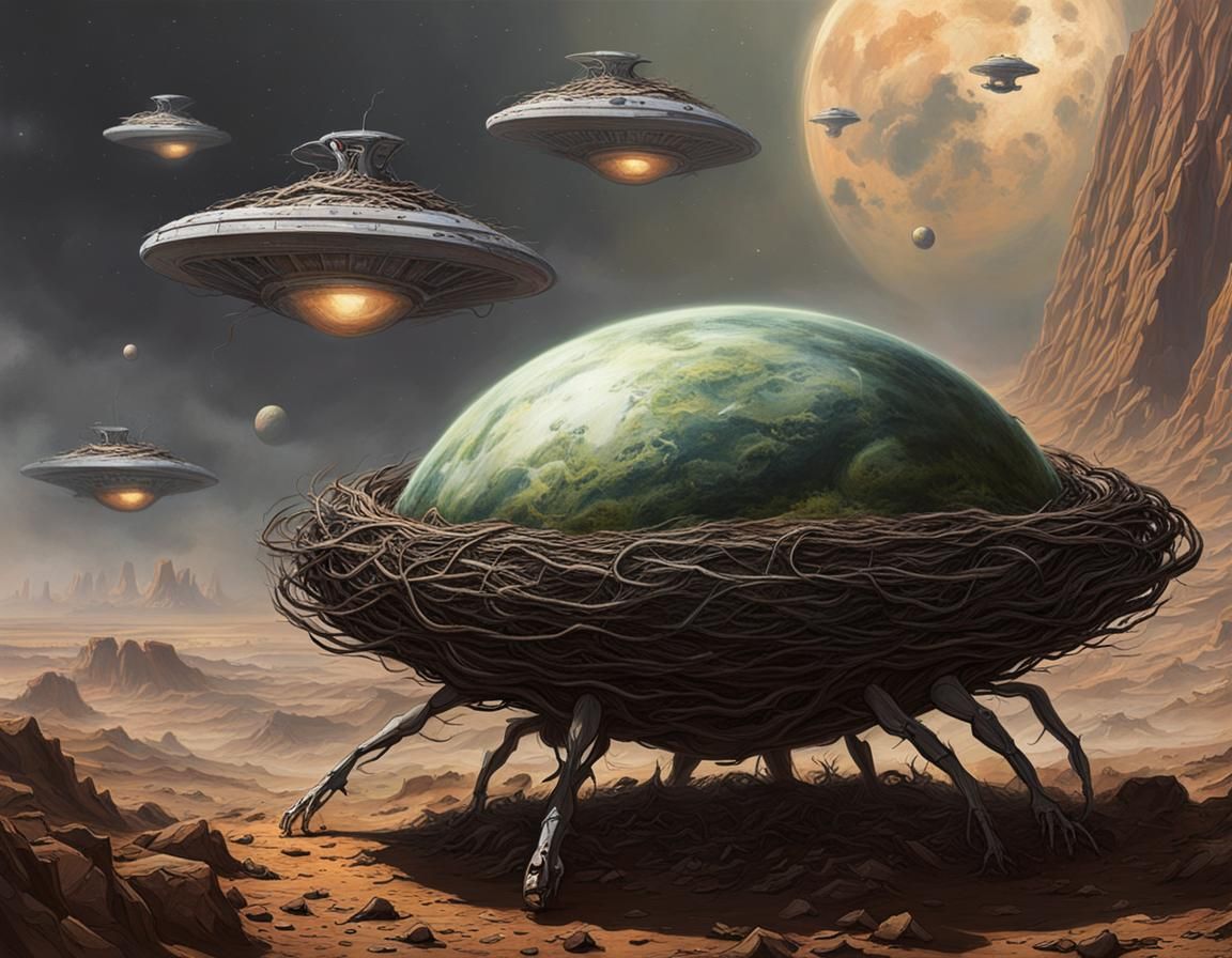 Alien Nest - AI Generated Artwork - NightCafe Creator