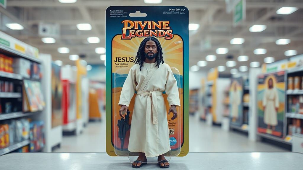 Shakaama presents Divine Legends - Jesus now with uzi and katana