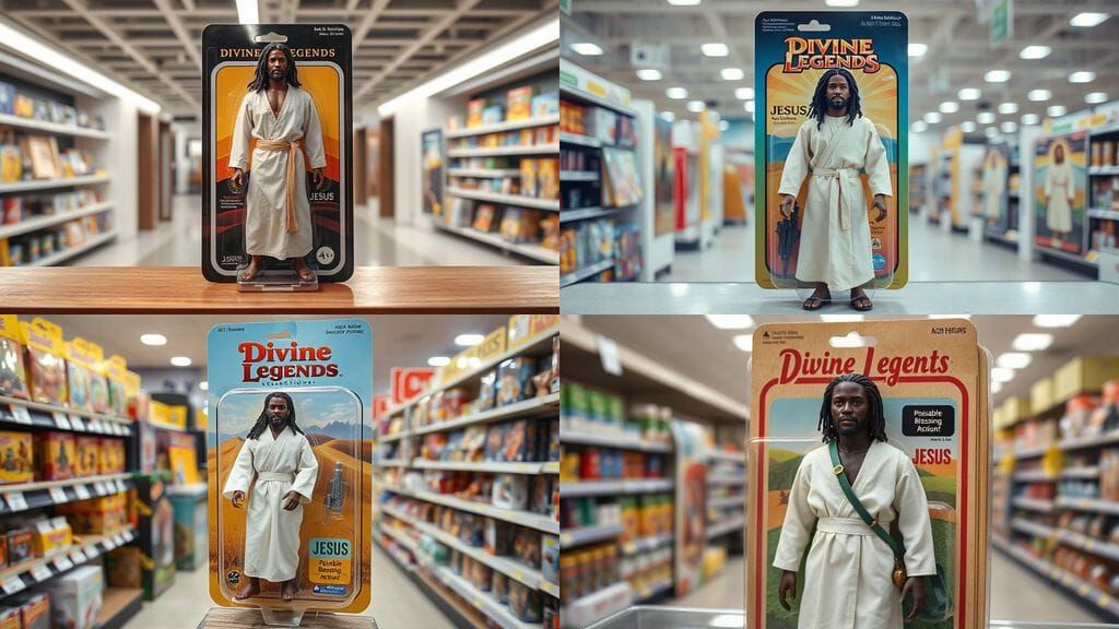 Shakaama presents Divine Legends - Jesus now with uzi and katana