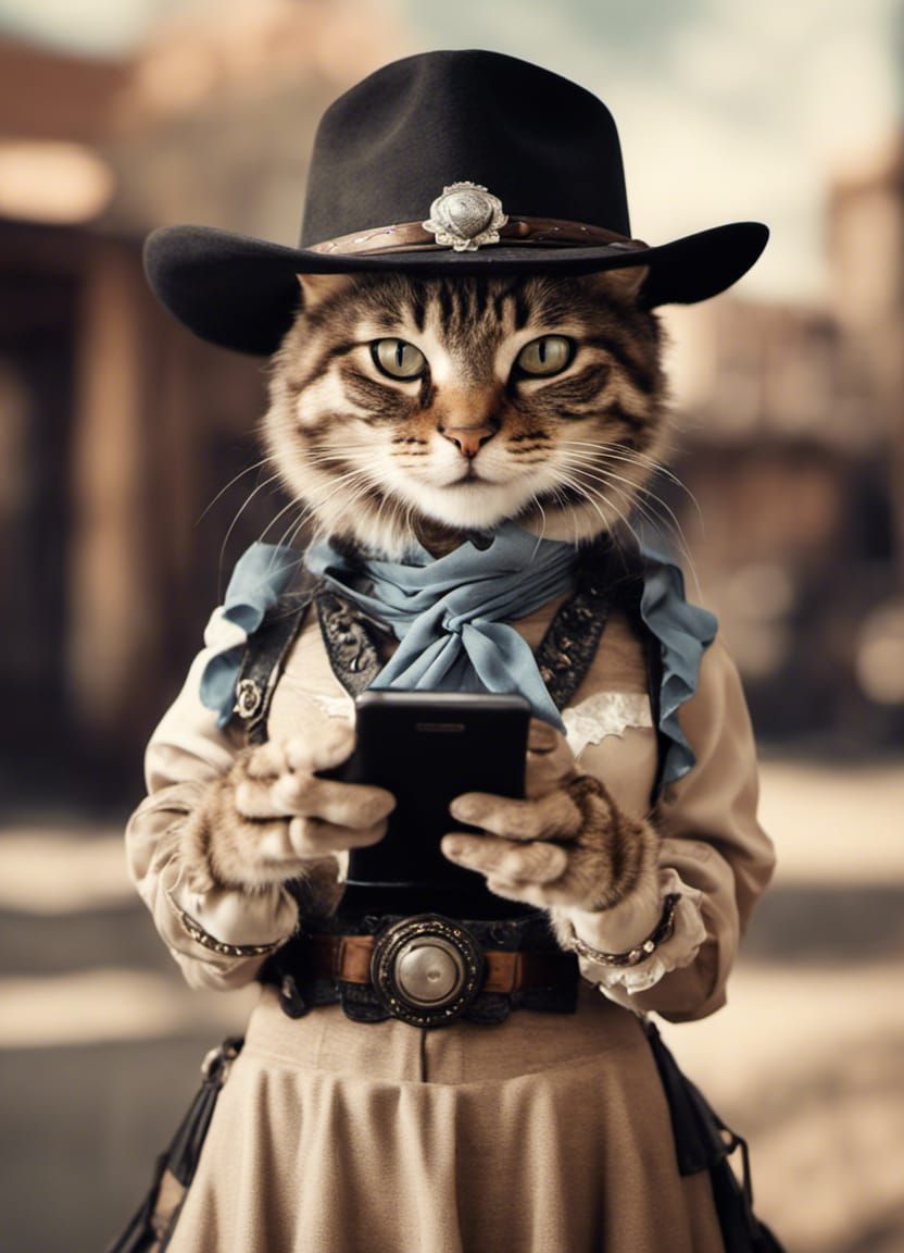 I'll get the role! As a revolver cat! - AI Generated Artwork ...