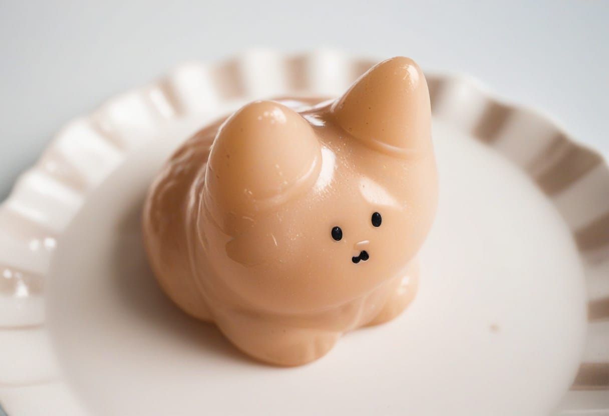 Japanese Jiggly cat Jelly - Kawaii Japanese Jiggly Cat in Je...