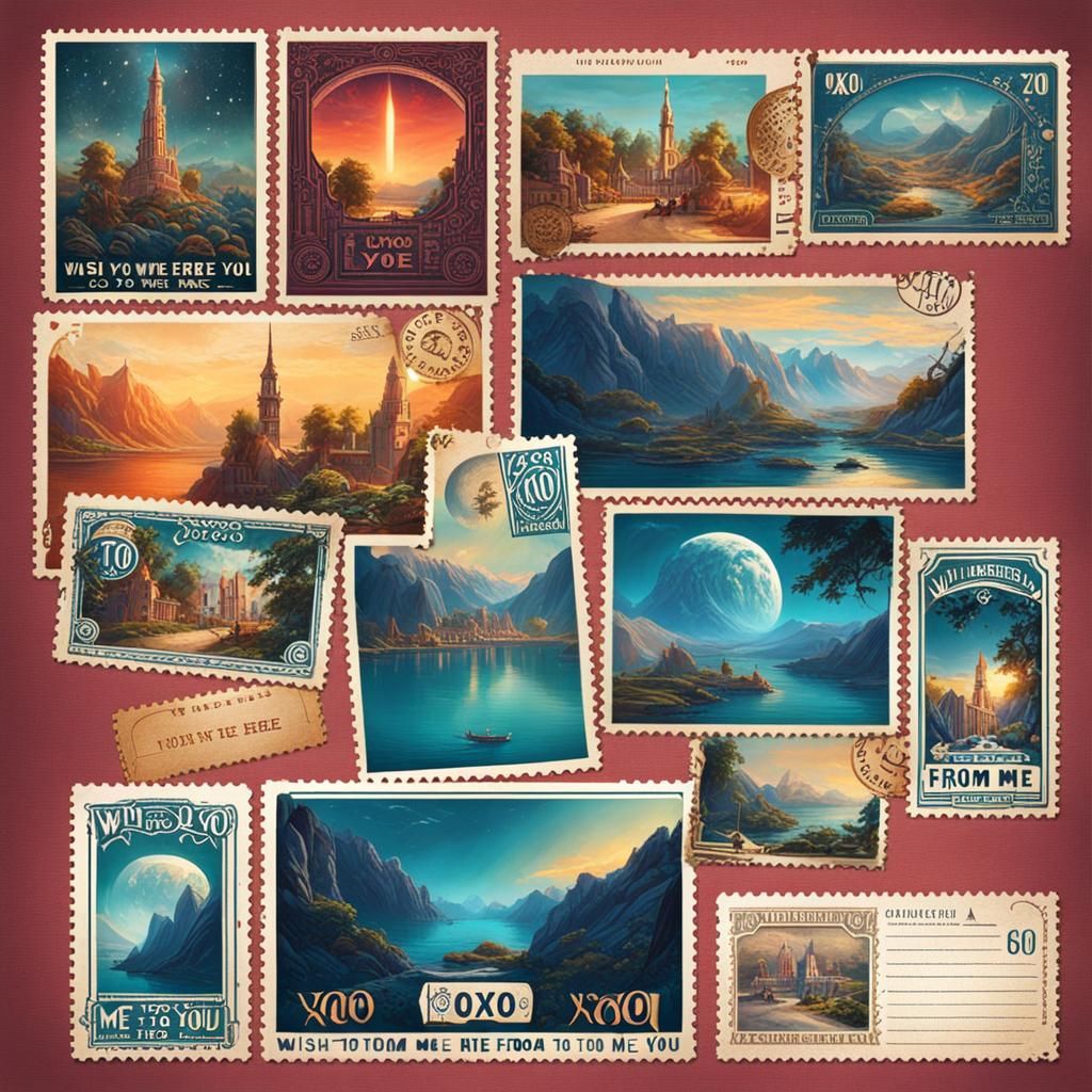 Pretty Postcards 2 - AI Generated Artwork - NightCafe Creator
